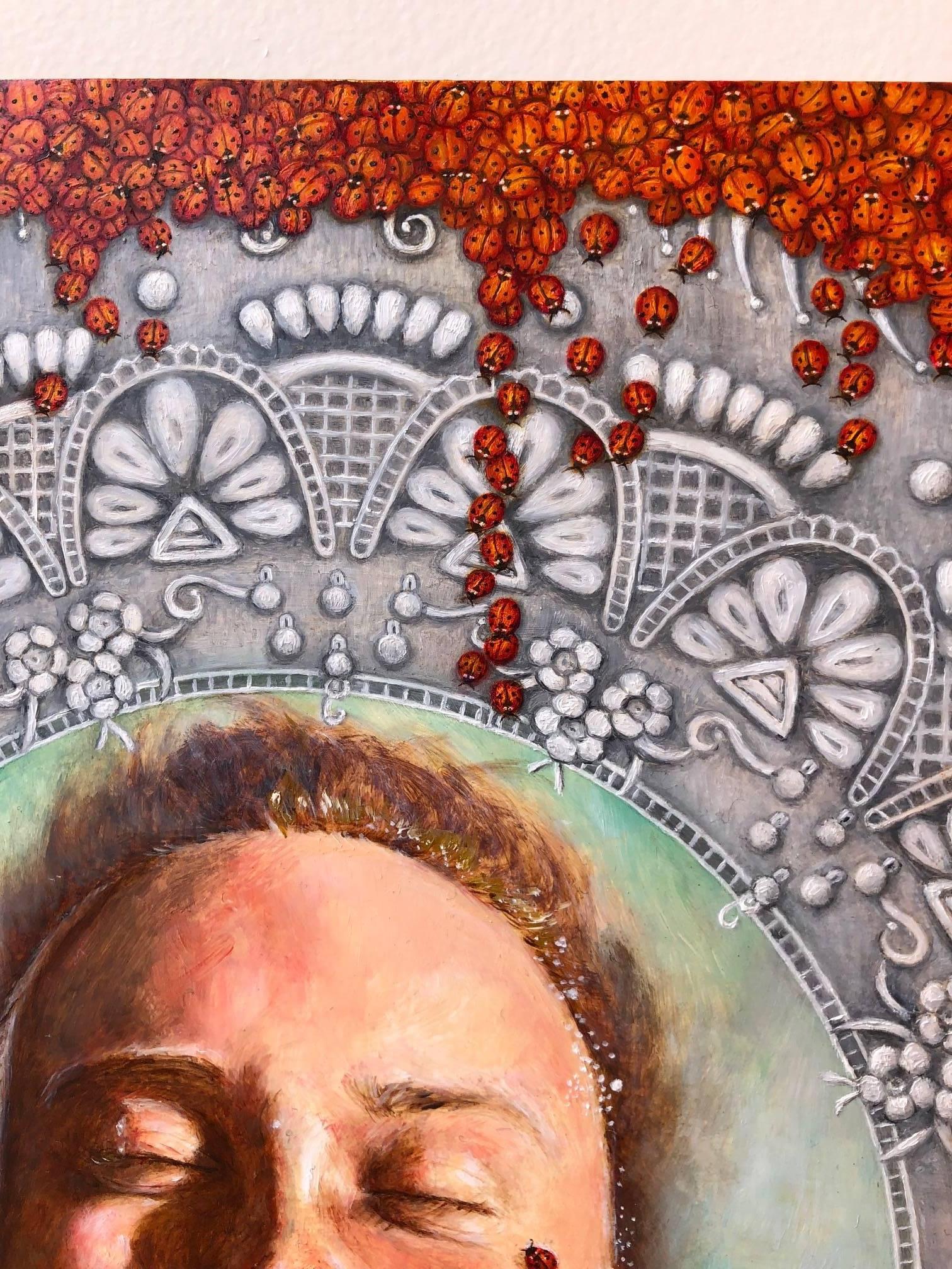 Chikako Okada - Void / oil on wood panel - contemporary magic realism ...