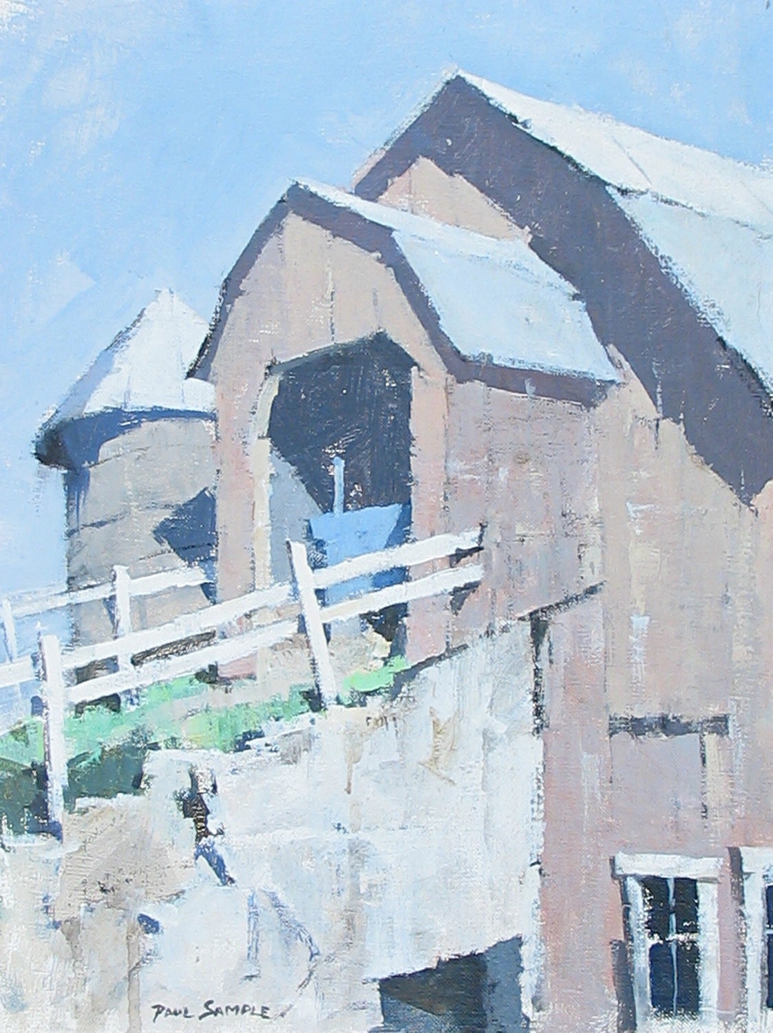 Paul Sample - New England Barn For Sale at 1stDibs