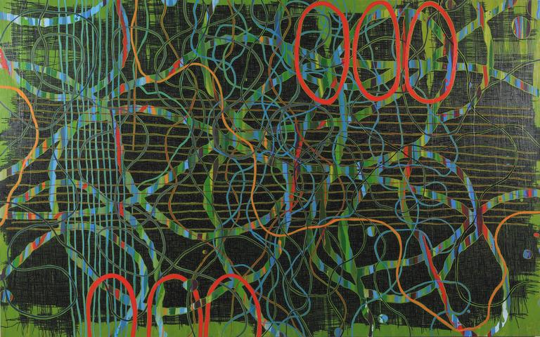 Sara Abalan - "Commute to LIC" - Abstract Oil Painting For Sale at ...