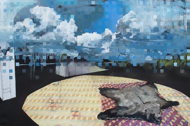 Daniel Bohman - "Glass Ceiling" - Surreal Oil Painting For Sale at 1stDibs