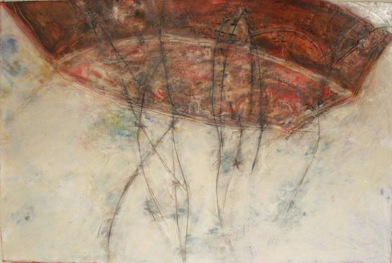 Binnie Birstein - "Sinker" - Abstract Encaustic Painting For Sale at ...