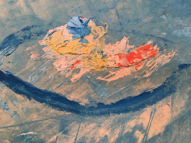 Arthur Yanoff - "Flying Point" - Abstract Acrylic and Collage Painting ...