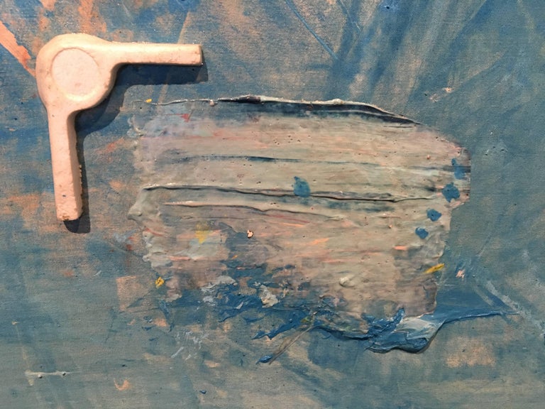 Arthur Yanoff - "Flying Point" - Abstract Acrylic and Collage Painting ...
