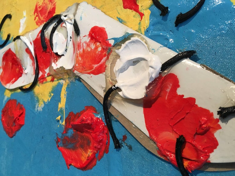 Arthur Yanoff - "Roger's Landing" - Abstract Acrylic and Collage ...