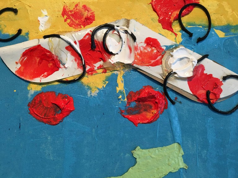 Arthur Yanoff - "Roger's Landing" - Abstract Acrylic and Collage ...