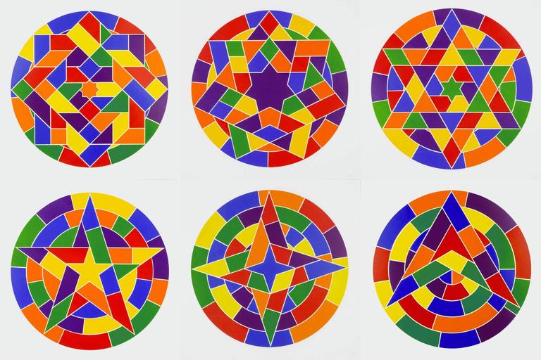 Sol LeWitt - Tondo Stars at 1stDibs