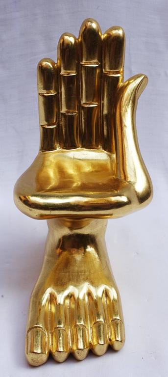 Pedro Friedeberg - Miniature gold hand sculpture at 1stDibs