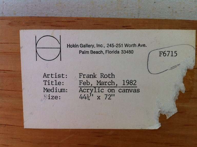 Frank Roth - Feb.March 1982 at 1stDibs