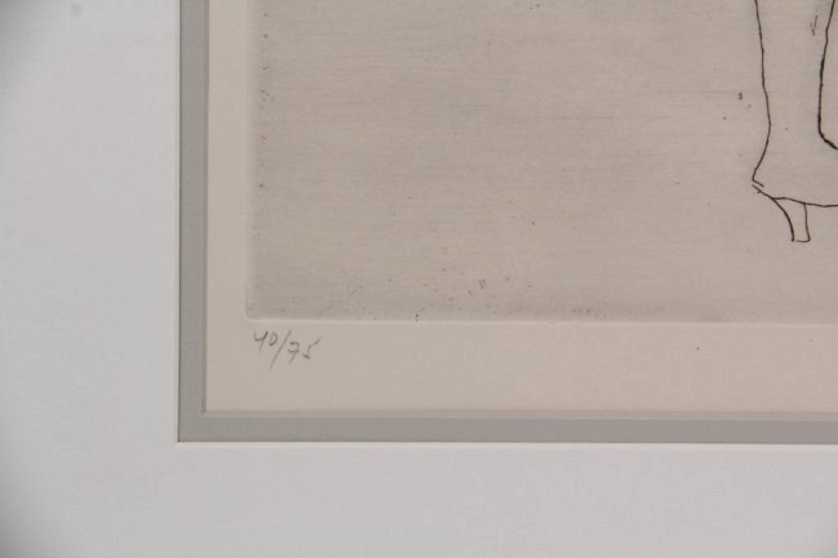 Marino Marini - Marino Marini Etching "Miracle" Hand Signed and ...