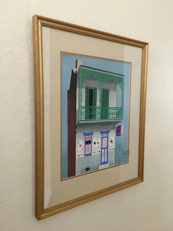 Witold Gordon - Ace Bar, Gouache American Scene. Witold Gordon at 1stDibs