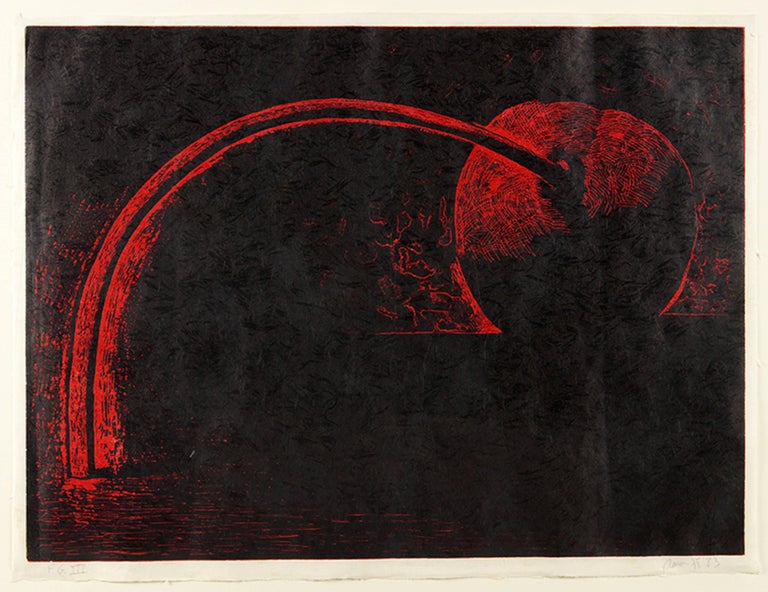 Aaron Fink - Aaron Fink, Cocktail Cherry Woodcut at 1stDibs