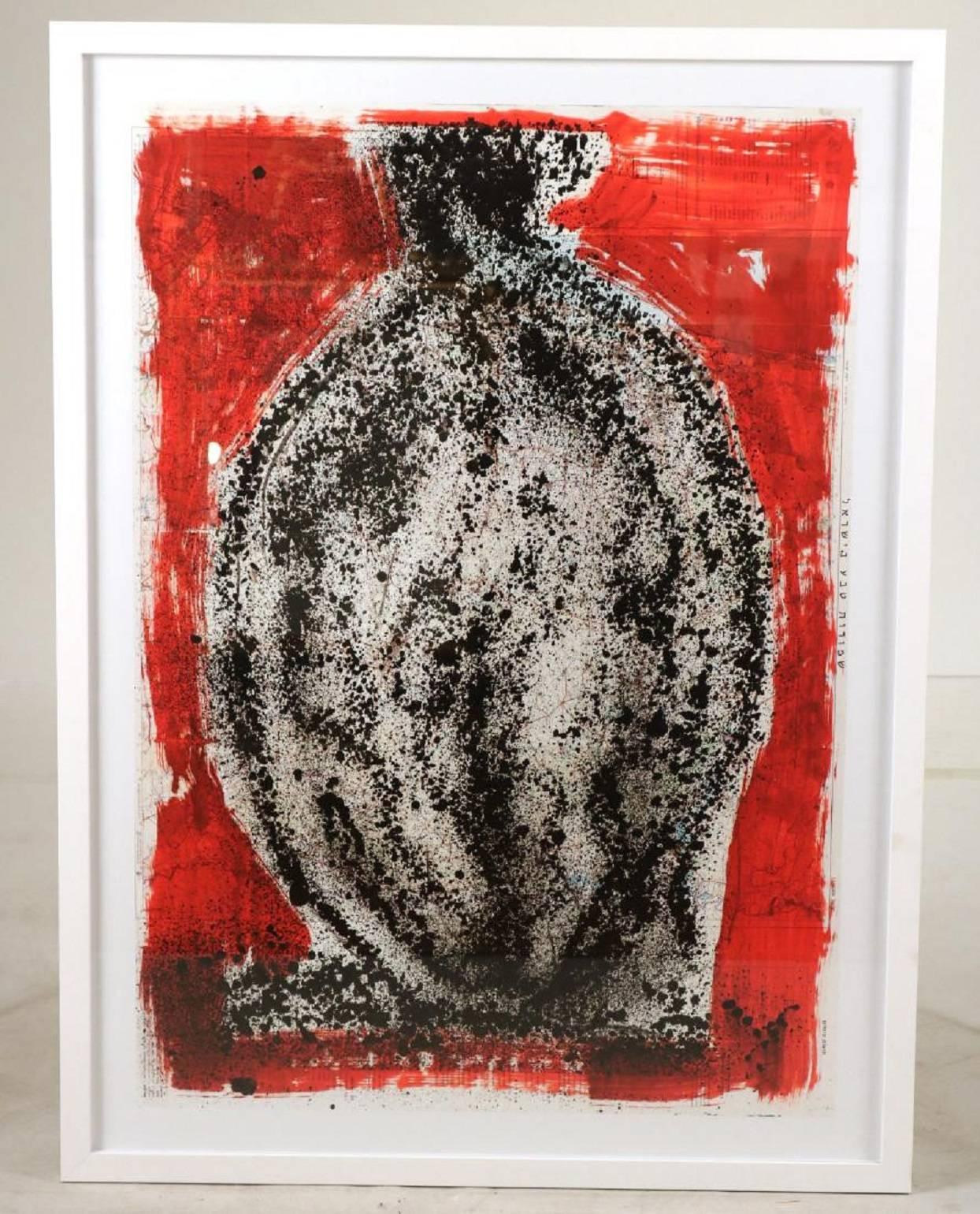 Ken Goldman - Tar Paint Map Etrog, Large Scale Contemporary Judaica ...