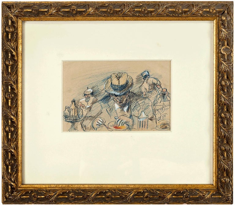 Charles Silberman - Man in Fedora Eating at the Diner at 1stDibs