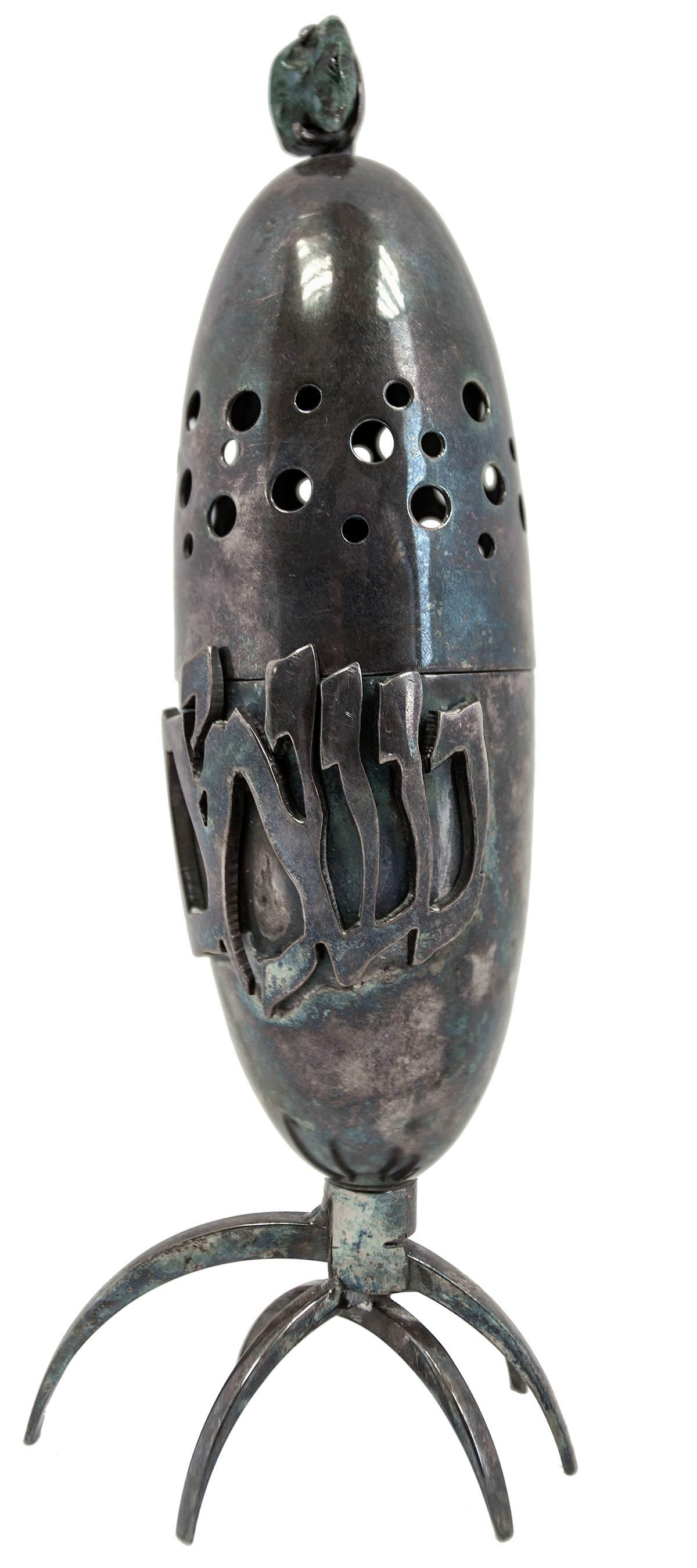 Maxwell Chayat - Rare Judaica Jewish Ritual Besamim Spice Box Sculpture ...