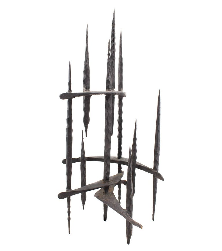 David Palombo - Mid Century Brutalist Iron Sculpture, Israeli Master ...
