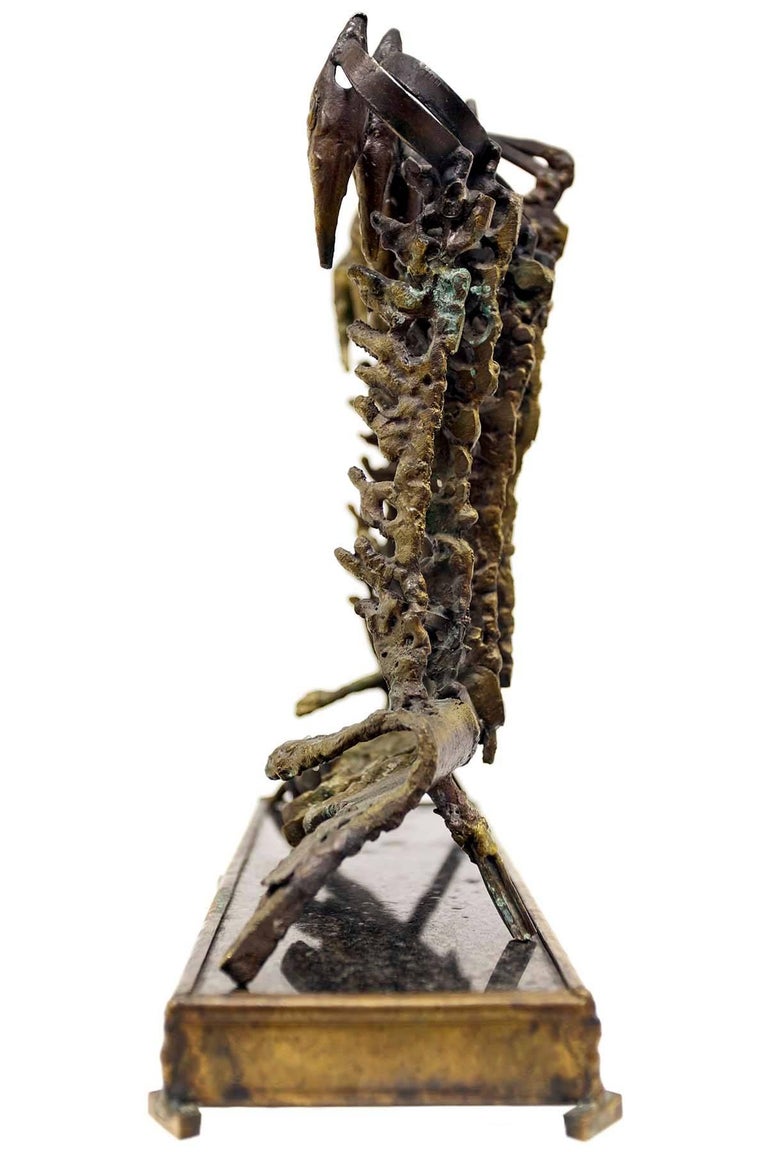 Chaim Hendin - Rare 1970s "Pelvis Menorah" Judaica Jewish Brutalist ...