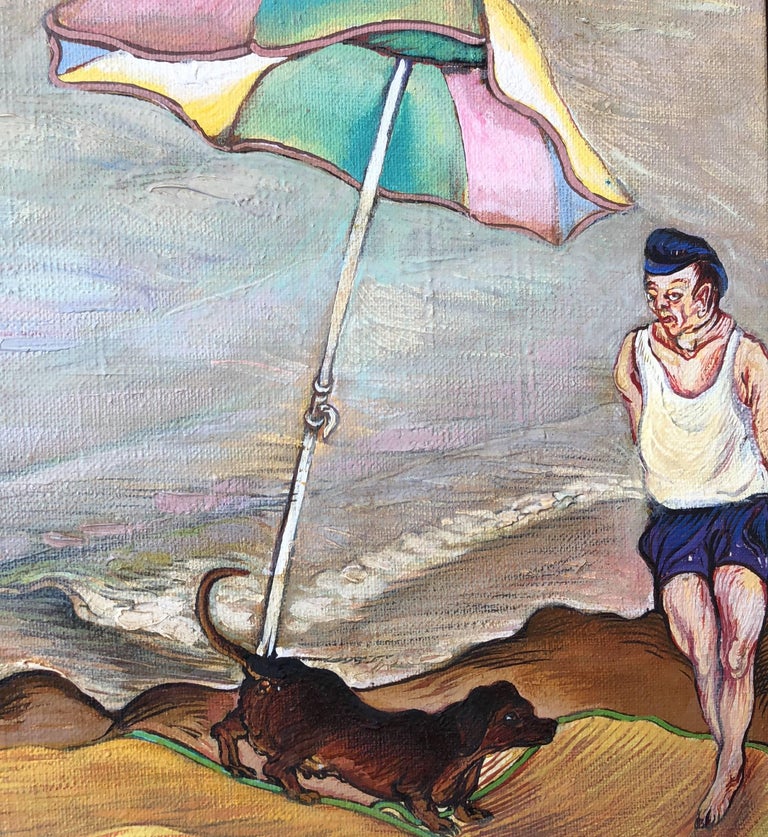 Martin Fuller - Head on Lap, Nude Figures Oil Paintingon Arches Paper ...