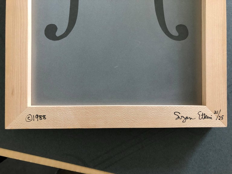 Suzan Etkin - Acid etched Music Note Clef Glass Wall Sculpture Artwork ...