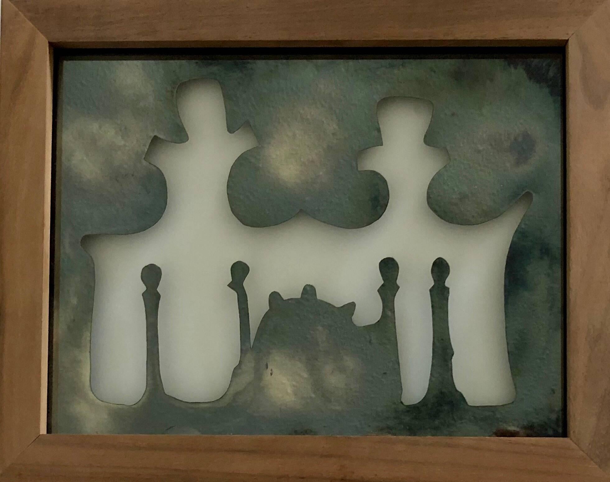 William R. Christopher - Assemblage Collage Painting/Sculpture with ...