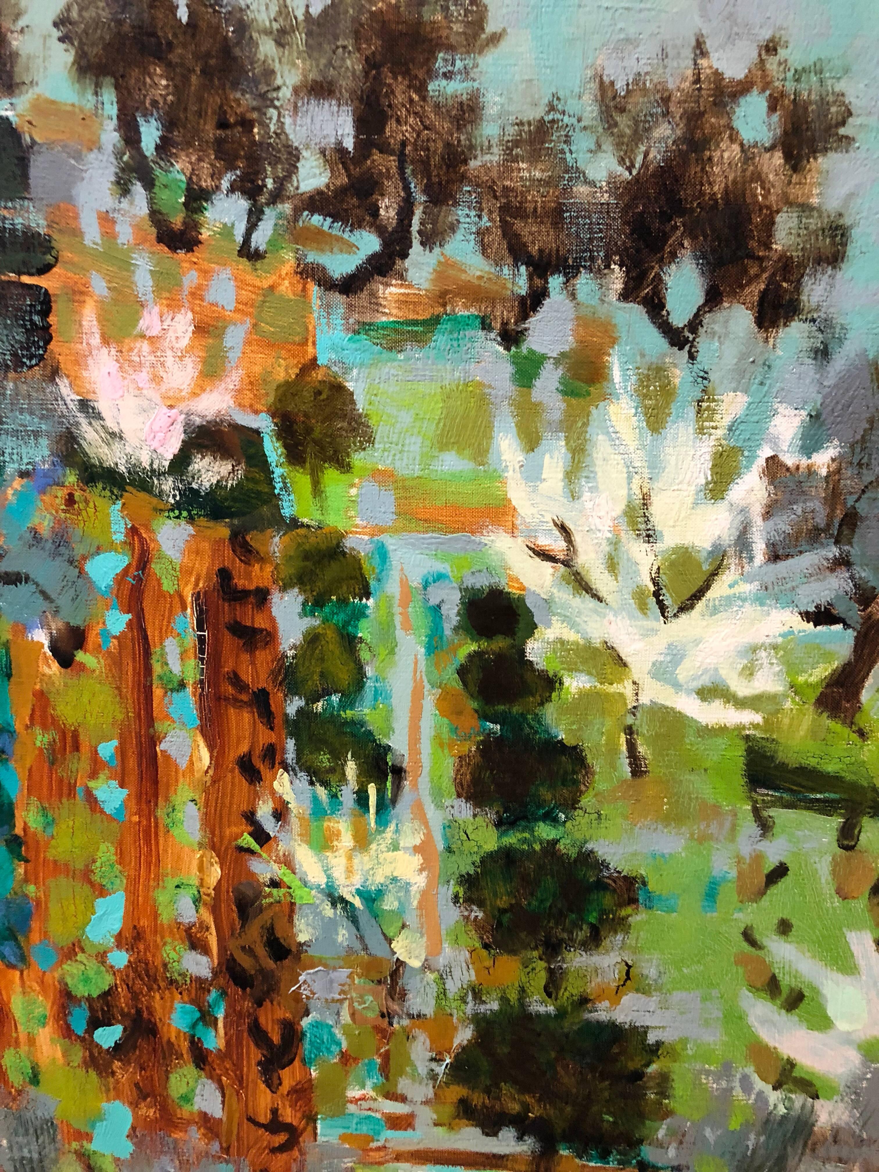 Pierre LeLong - Foliage, "Paysage du Midi" Large Oil Painting at ...