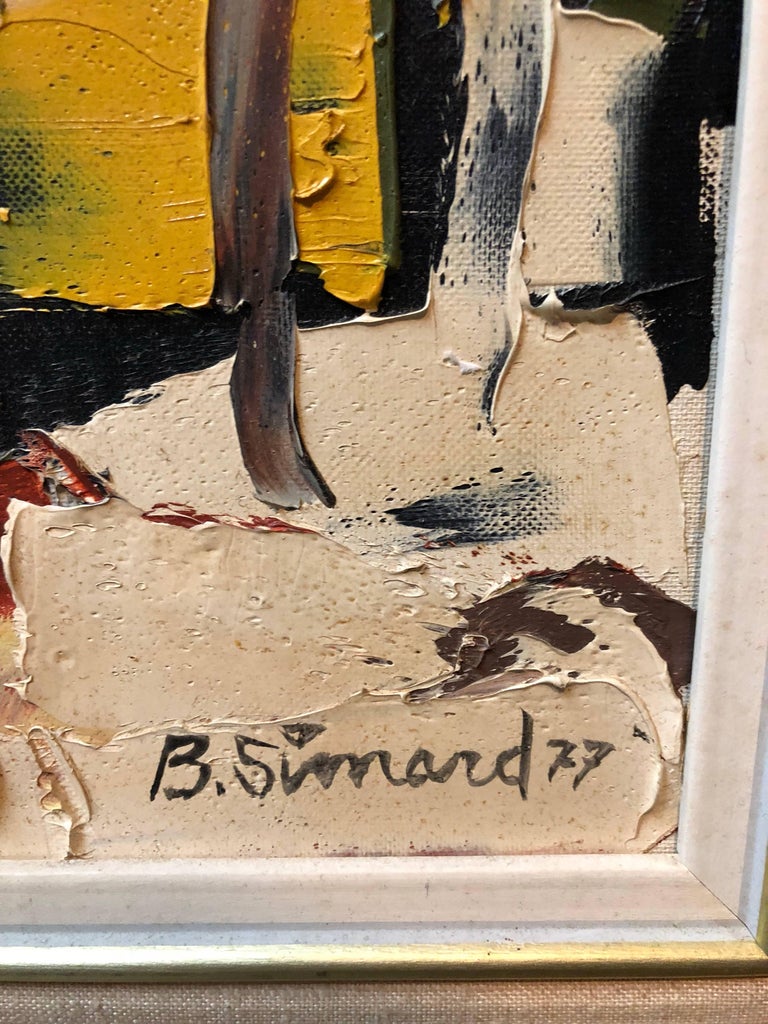 Benoit Simard - Canadian Modernist Oil Painting Abstract landscape ...