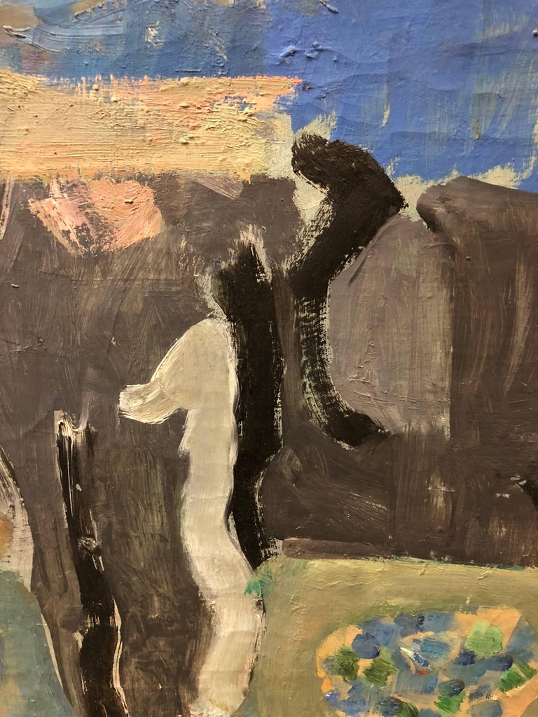 Hanna Ben Dov - Lyrical Abstract Israeli Expressionist Oil Painting For ...