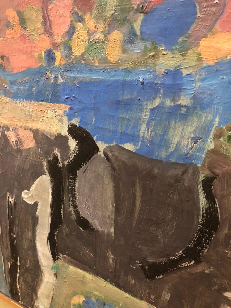 Hanna Ben Dov - Lyrical Abstract Israeli Expressionist Oil Painting For ...