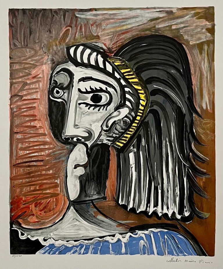 (after) Pablo Picasso - Pablo Picasso Estate Hand Signed Cubist ...