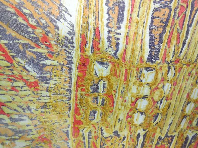 Krishna Reddy - Untitled Intaglio Etching Print in Color Indian ...