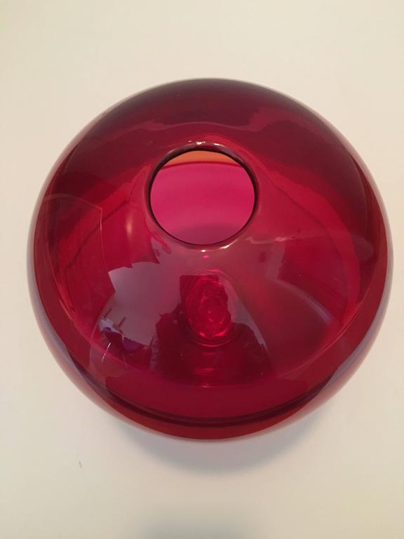 Jaime Guerrero - #9 Red Large Bulb Jaime Guerrero Studio Glass Vase at ...