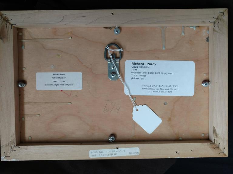 Richard Purdy - Cloud Chamber, Encaustic and Digital Print on Plywood ...