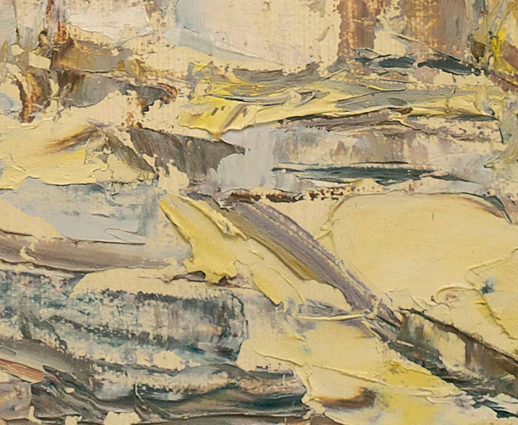 Shmuel Lamm - 32 Hashiloah St. Haifa, Impressionist Israeli Cityscape ...