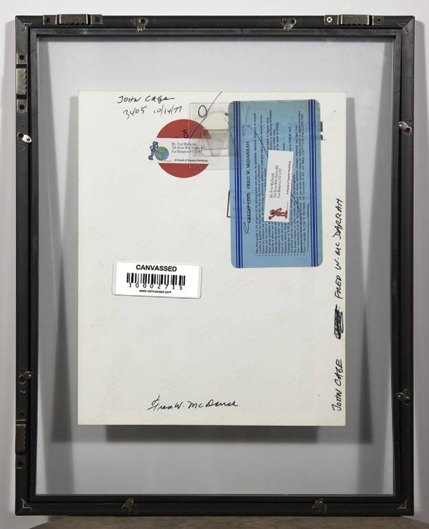 Fred McDarrah - John Cage, 1977, Vintage Silver Gelatin Signed ...