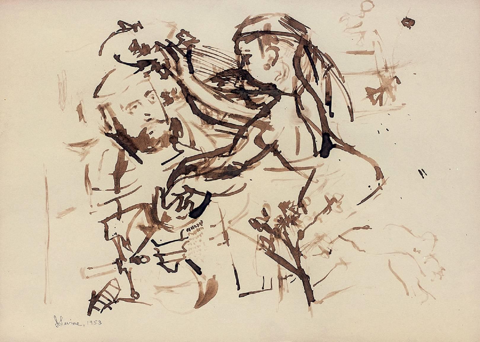 Jack Levine - Original Sketch for Warriors Return at 1stDibs | drawings ...