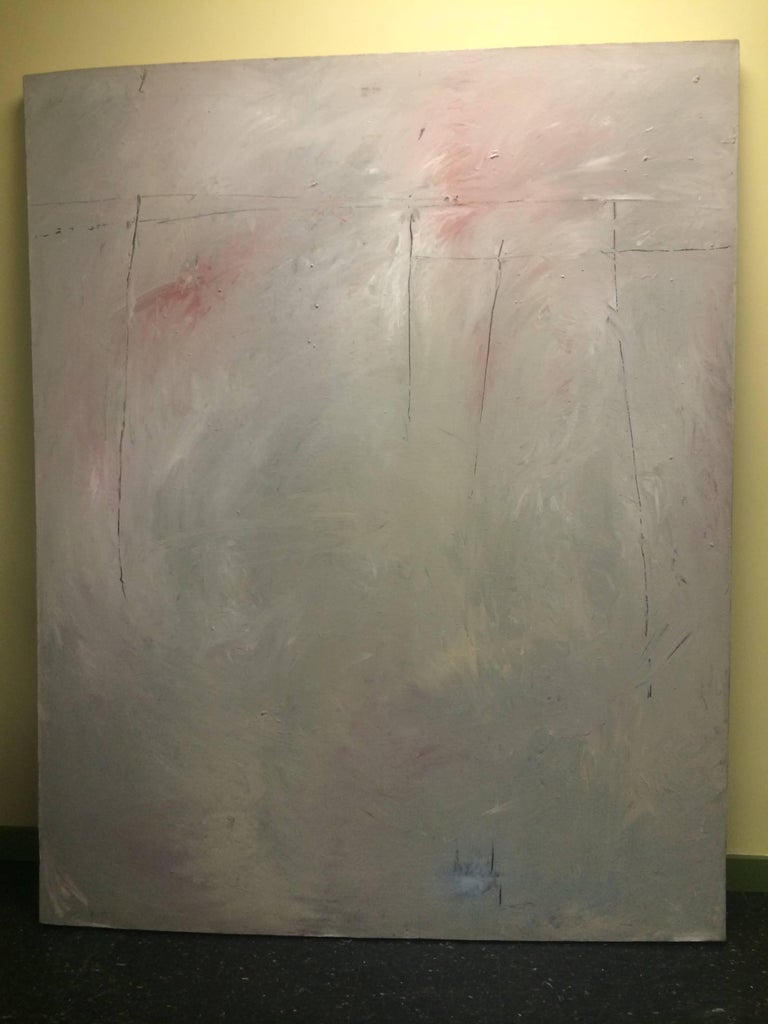 Tom Lieber - Untitled Large Abstract Expressionist Color Oil Painting ...