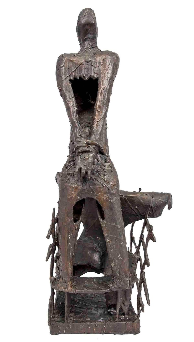 Unknown - Brutalist Bronze Sculpture, Monument to Oppression ...
