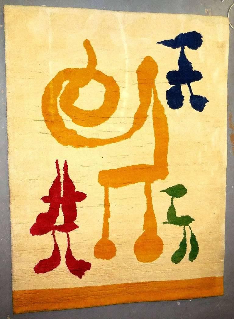 Joan Miró - Rare, Surrealist "the Dream" Vintage Tapestry Rug Joan Miro ...