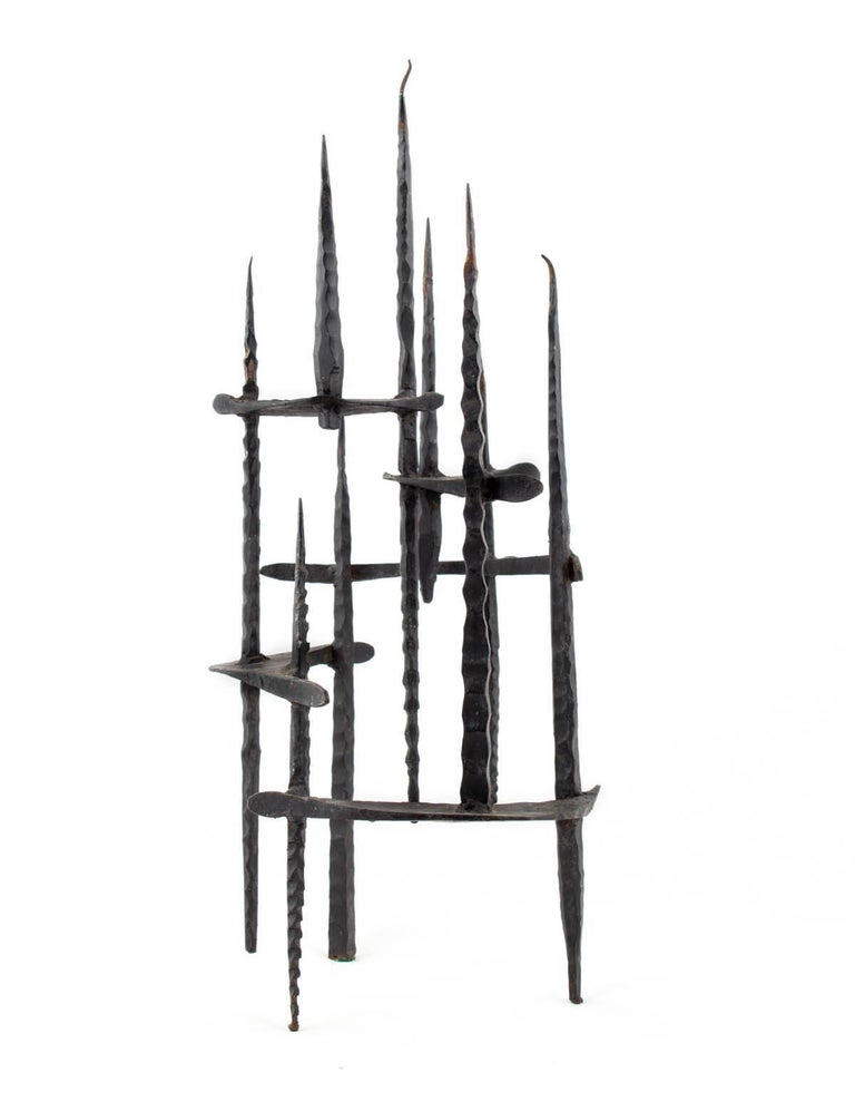 David Palombo - Mid Century Brutalist Iron Sculpture, Israeli Master ...