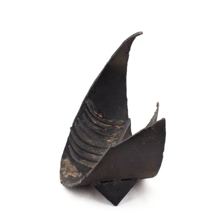 David Palombo - Brutalist Forged Iron Circular Menorah Sculpture ...