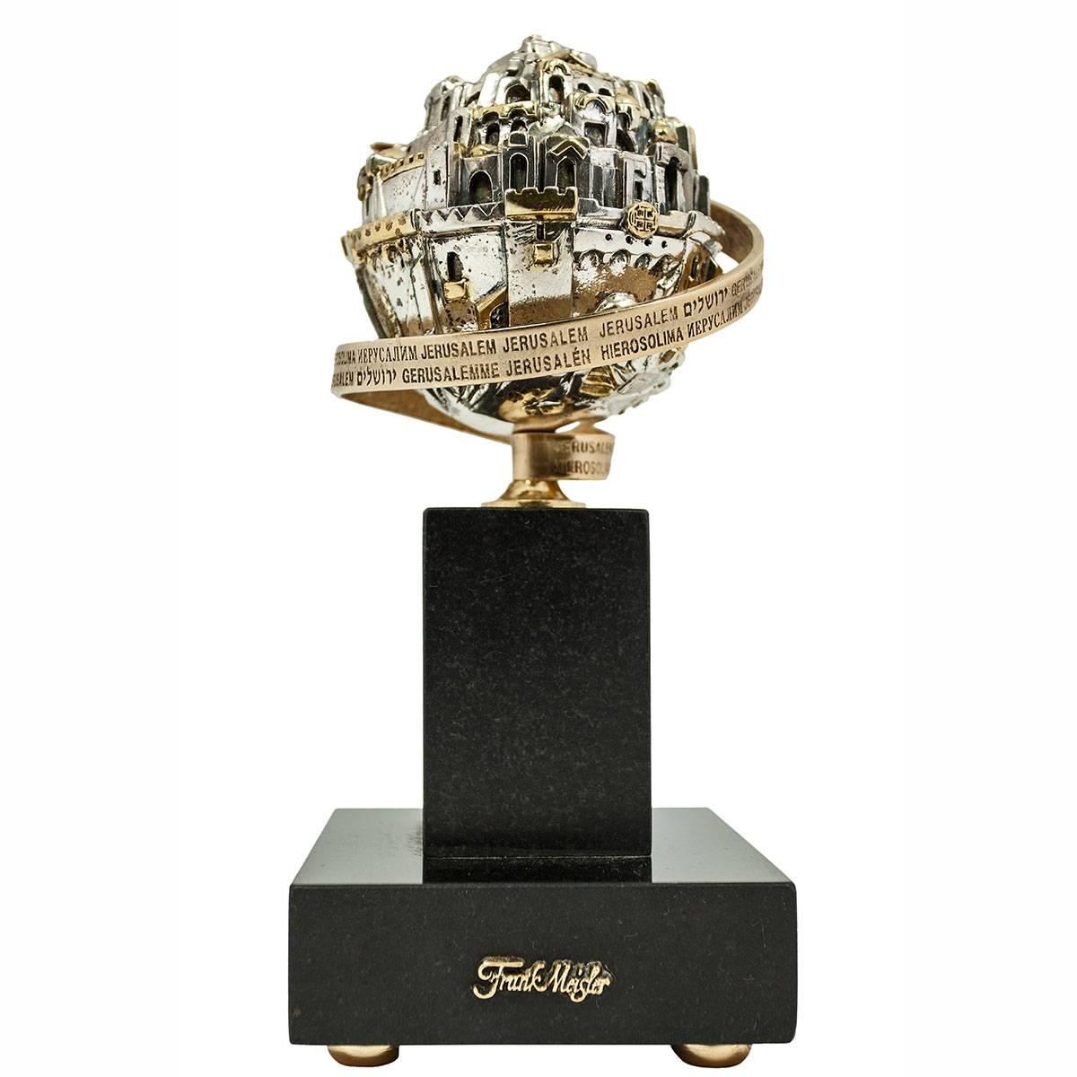 Frank Meisler - Rare Vintage Israeli Jerusalem Globe Sphere Mechanical ...