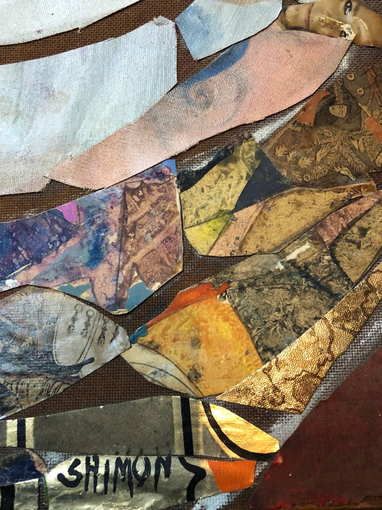 Paul Shimon - Mid Century Modernist Judaica Rabbi Scribe Painting ...