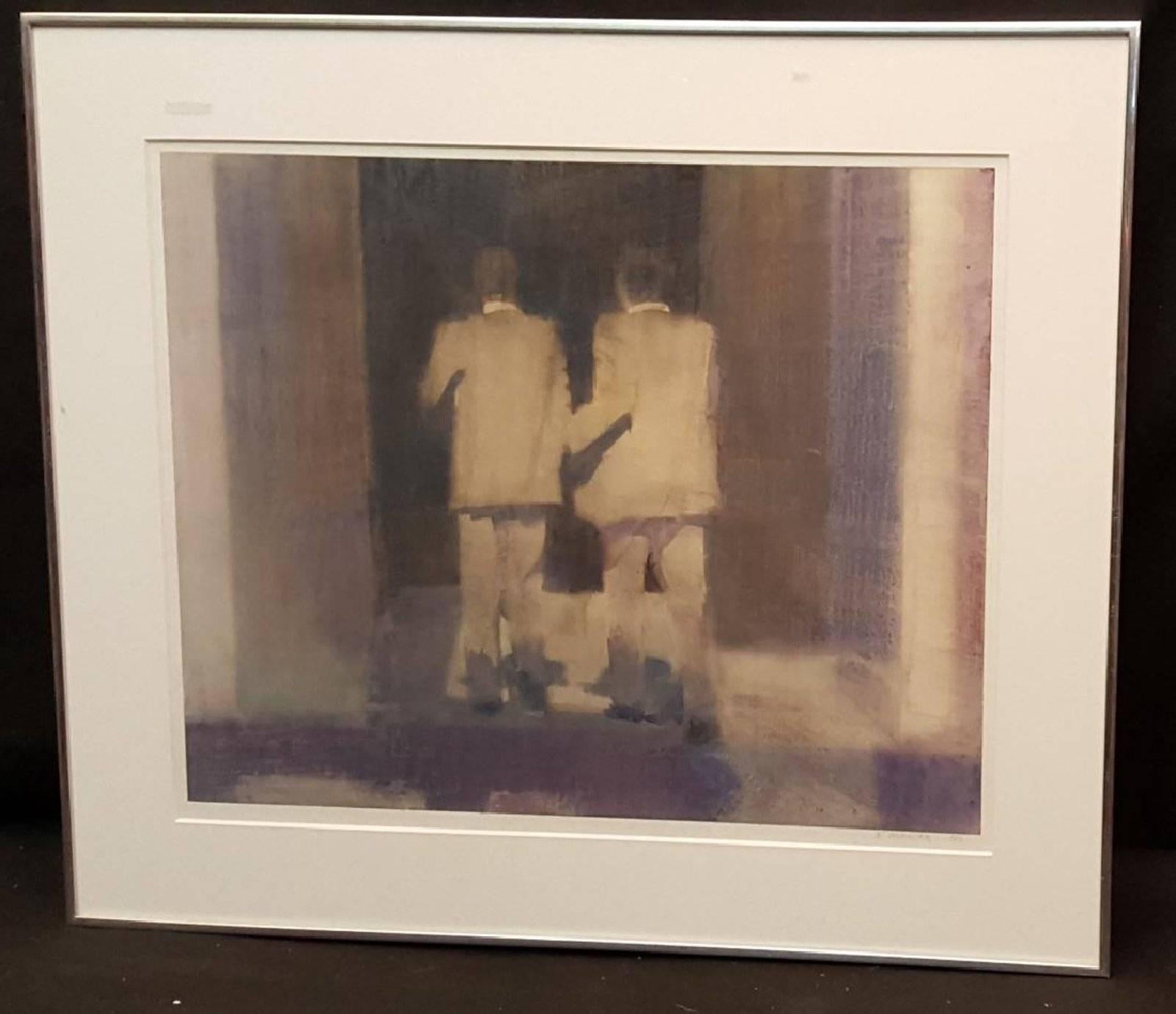 Aharon Giladi - Old Yishuv, Israel, Watercolor Painting Israeli ...