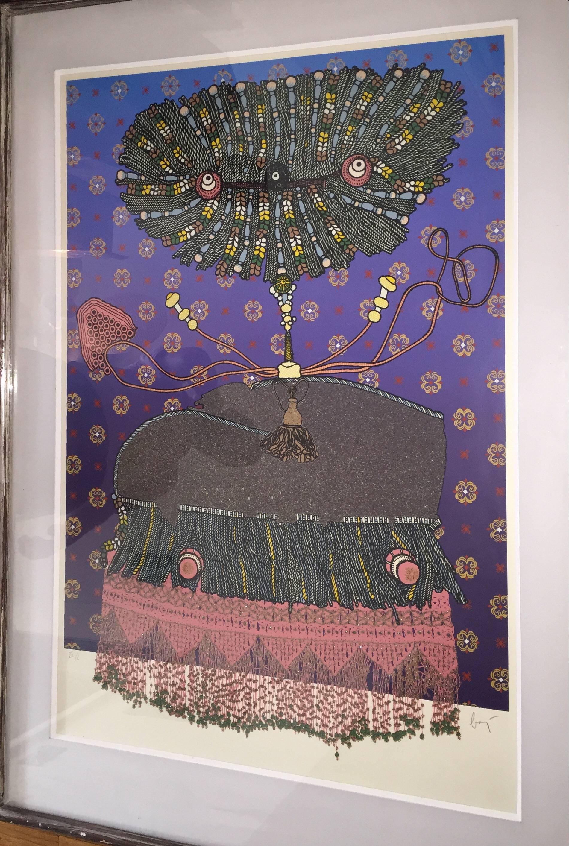 Enrico Baj - Surrealist Assemblage Collage Multiple Enrico Baj at ...