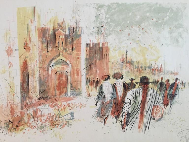 Shmuel Katz - Old City Jerusalem at 1stDibs