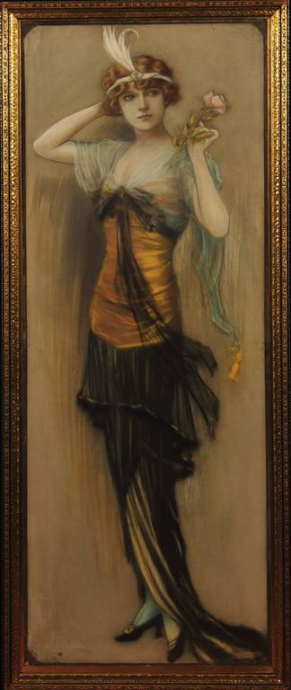 Charles Allan Gilbert - Woman With Rose at 1stDibs | charles allan ...