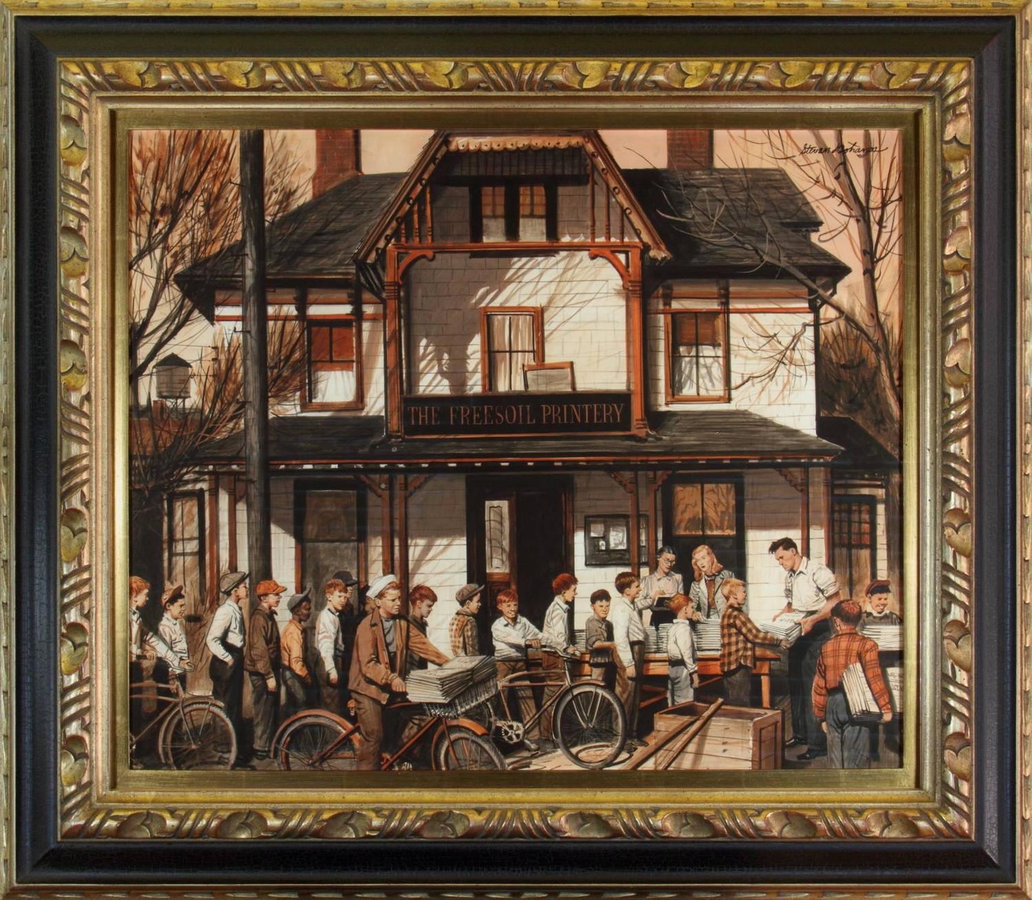 Stevan Dohanos - The Freesoil Printery For Sale at 1stdibs