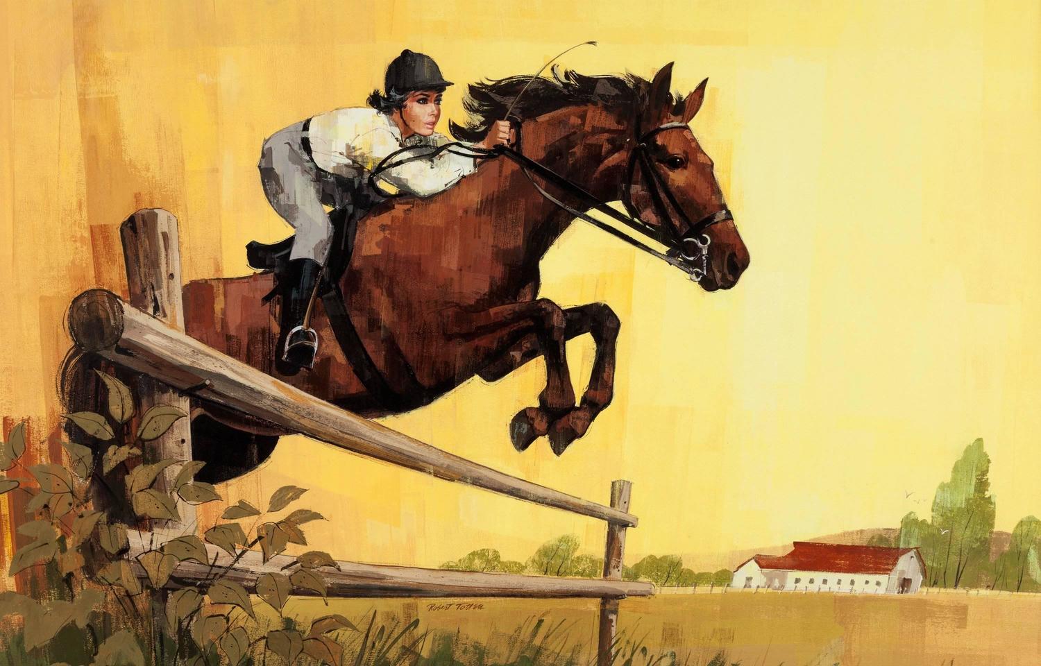 Robert Totten - The Horsemasters, Walt Disney Illustration at 1stdibs