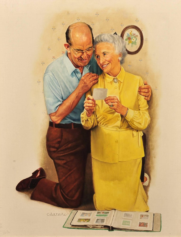 Joseph Csatari The Old Couple For Sale At 1stdibs