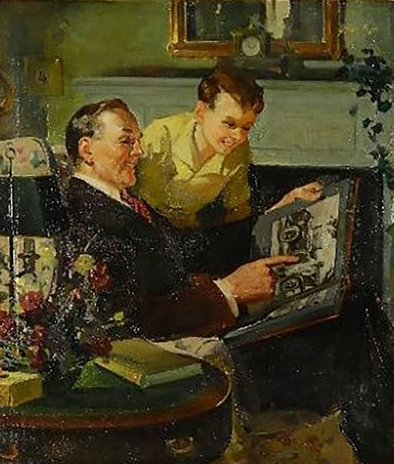 George L. Rapp - In the Den For Sale at 1stDibs