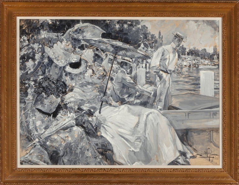 Albert Beck Wenzell - Boating Party, 1899 For Sale at 1stDibs